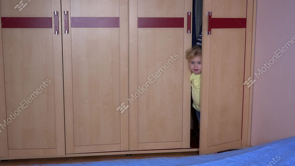 Girl Hiding In The Closet