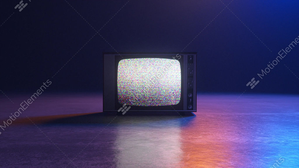 Tv Static Background Animated