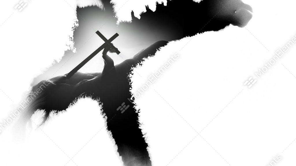 Jesus Carrying The Cross Silhouette