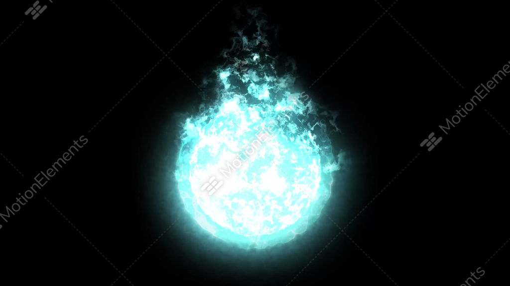Blue Fireball Gif
