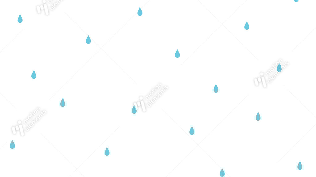 Animated Raindrops Falling