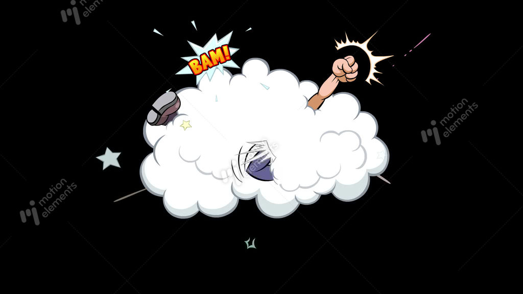 Fight Cloud Cartoon