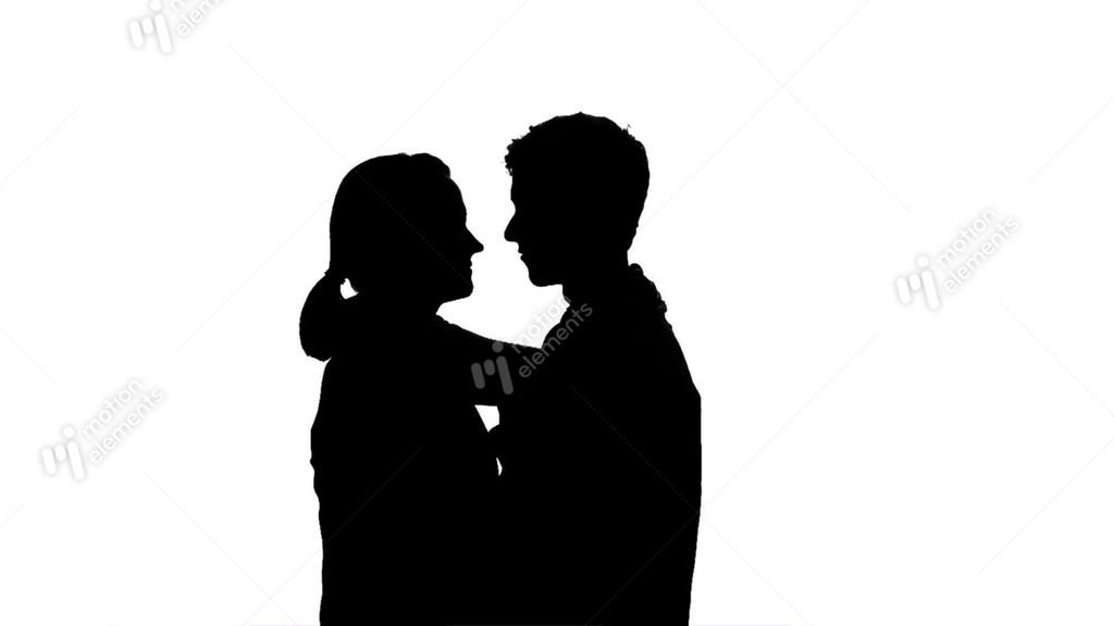 Couple Slow Dancing Silhouette