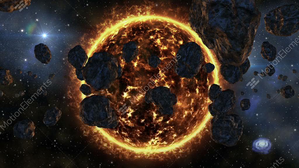 Animated Exploding Planets